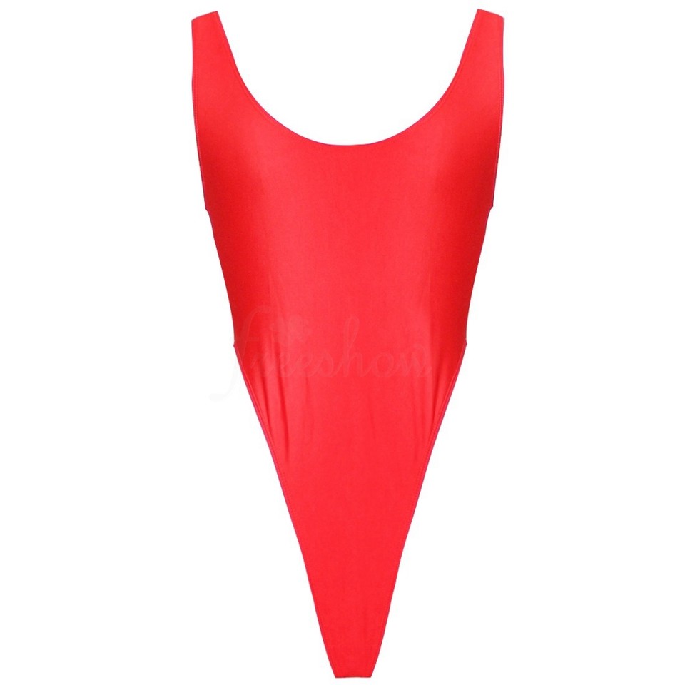 One-piece Women's Gymnastics Work Out Swimsuit Leotard High Cut Thong ...