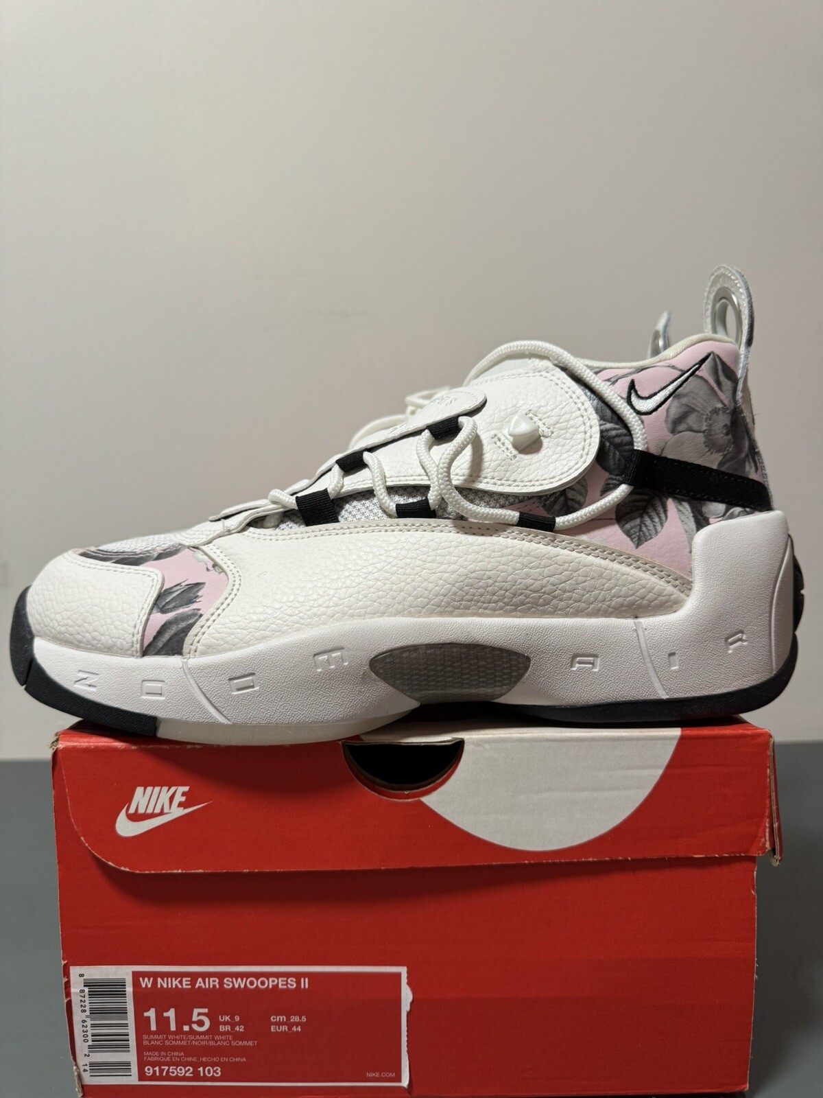 Nike Air Swoopes II White Floral All Star WNBA Size 11.5 Women 917592 ...