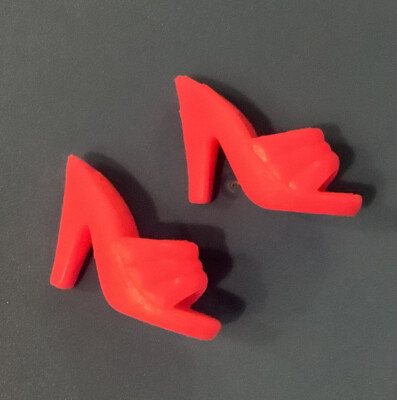 Mattel Barbie Doll Shoes FASHIONISTAS ~ FASHION FEVER PINK MULES SLIDES ...