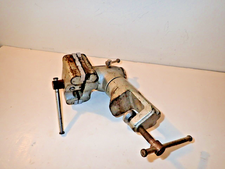 Vintage Small Jaw rotating Clams bench Vise- 8 Pound weight | eBay