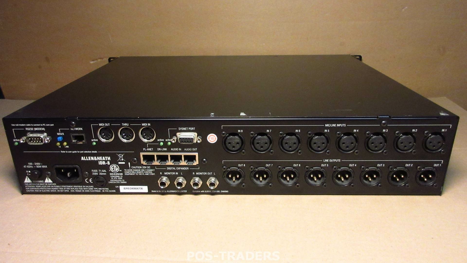 Allen & Heath IDR-8 8/8 Digital Mixer / Audio Processor 16-in/16-out ...