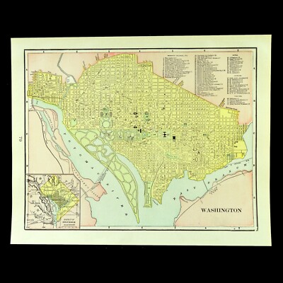 United States (Pre-1900) - Washington Dc Map