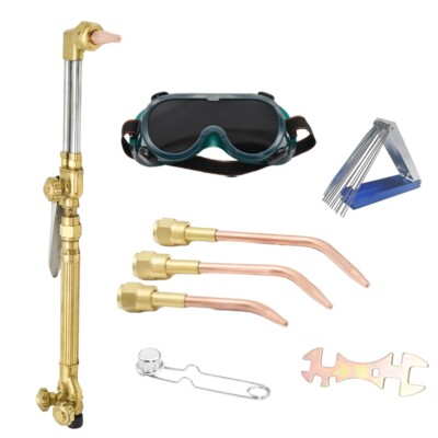 Portable Oxy Acetylene Gas Cutting Torch & Welding Set Kit w/Welding ...
