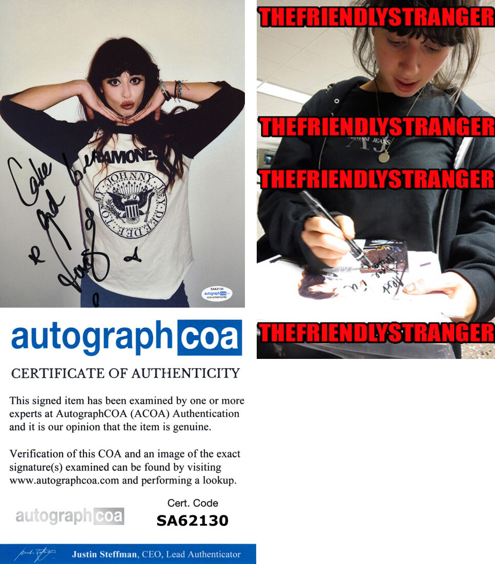 Louisa Rose Allen Wallpaper Singer FOXES Signed 8x10 Photo L PROOF