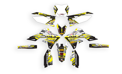 2018 2019 RMZ 450 GRAPHICS KIT SUZUKI MOTOCROSS FACTORY DIRT BIKE ...