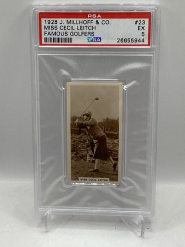 1928 Millhoff Famous Golfers #23 Miss Cecil Leitch PSA 5 | eBay UK