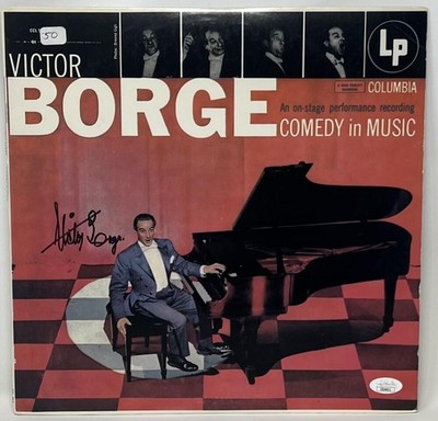 Victor Borge Autographed Signed Comedy In Music Album Cover JSA ...