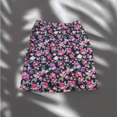 Tulle Brand AU Pink Purple Mini Straight Slit-Back Skirt Size Medium | eBay