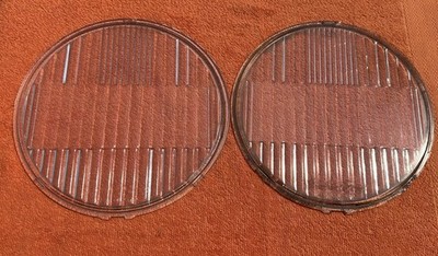 PAIR Vintage GUIDE RAY Head Light Lamp GLASS LENS Old Car Truck 9-7/16X ...