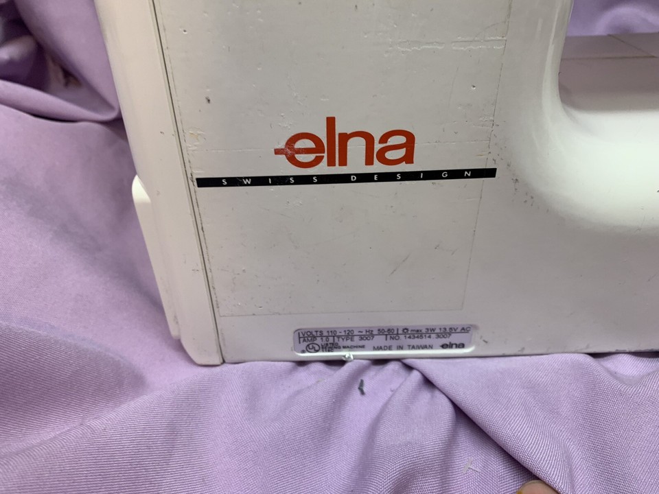 Elna 3007 Sewing Machine Swiss Design. Read Description | eBay