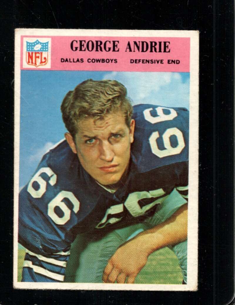 1966 PHILADELPHIA #54 GEORGE ANDRIE GOOD+ (RC) COWBOYS UER *X94077 | eBay