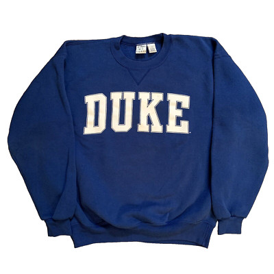 Vtg Duke Blue Devils Sweatshirt Crew Neck USA Pull Over Spell Out ...