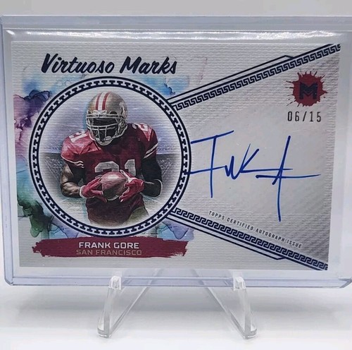 2024 Topps Motif Virtuoso Marks San Francisco 49ers Frank Gore ...