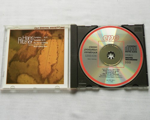 Hans PFITZNER/W.-A. ALBERT Symphonies Op. 44 & 46.. GERMANY (PDO) CD ...