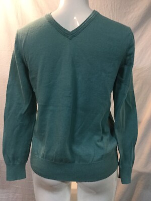 Mens Turquoise V-neck GAP Sweater 100% Cotton Size Small | eBay
