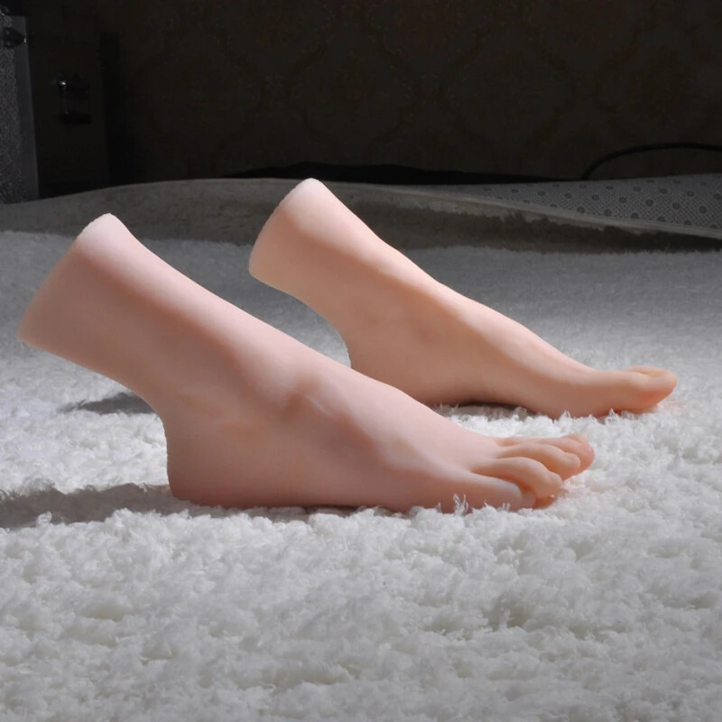 Female Silicone Feet Model Simulation Nail Art Practice Real Mannequin ...