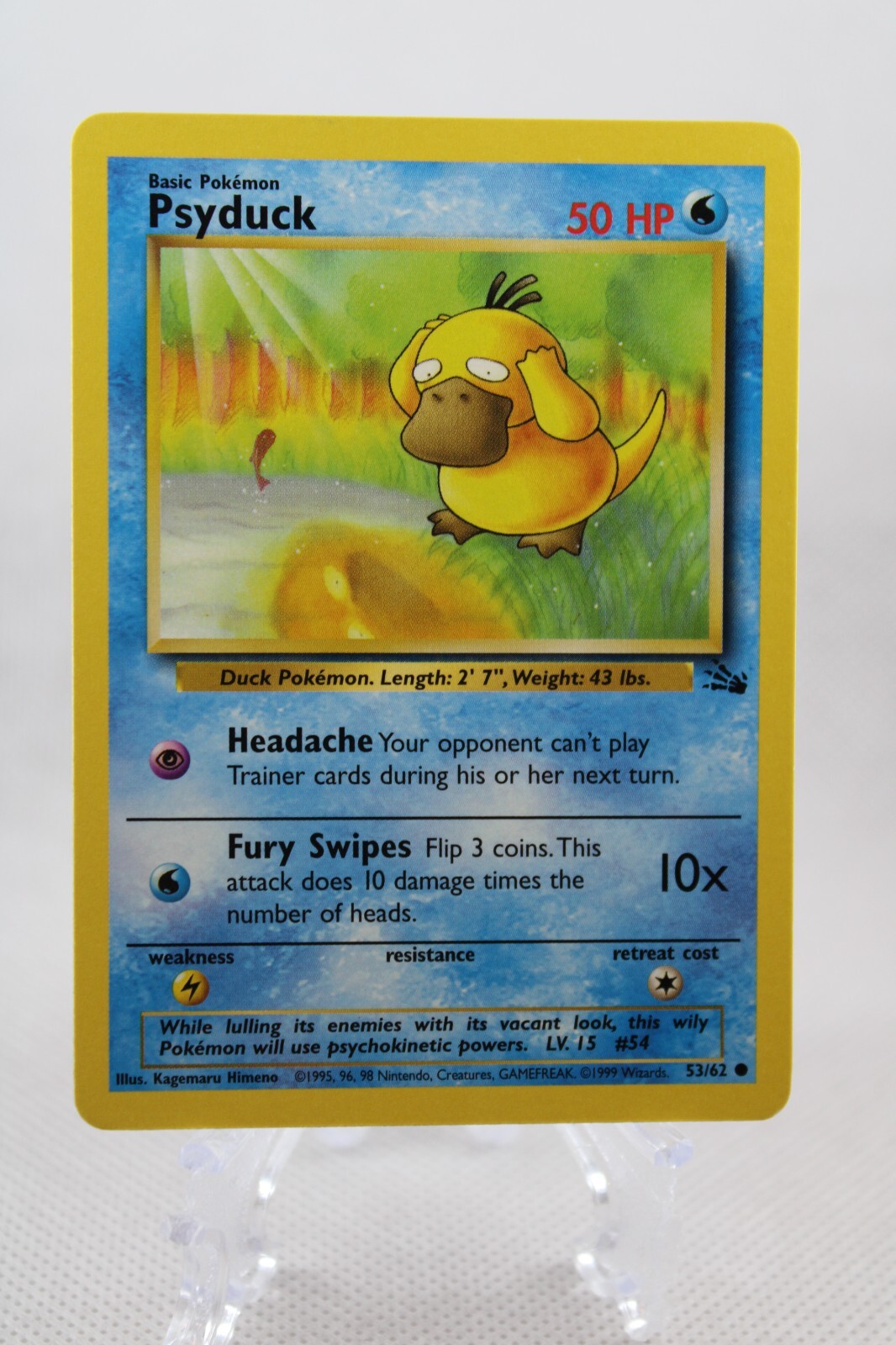 Pokémon Fossil Psyduck 53/62 Light Play | eBay