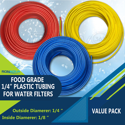 Food Grade 1/4" Plastic Tubing for RO Water Filter System, Aquariums ...