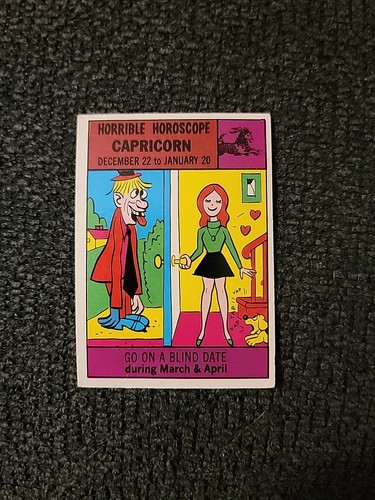 1972 Philadelphia Horrible Horoscope Capricorn - Go On A Blind Date #20 ...