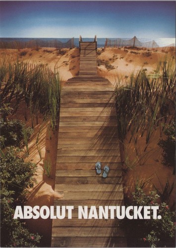 Absolut Nantucket Absolut Vodka Boardwalk Beach Path Promotional ...