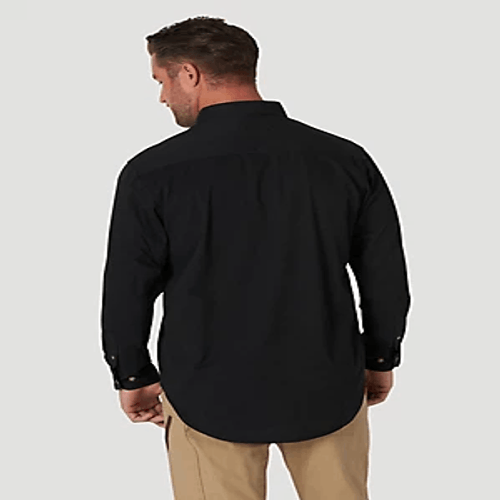 Wrangler RIGGS Size 3XT Workwear Long Sleeve Button Down Solid Twill ...