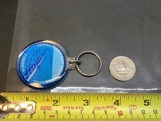 Vintage Keyring CHESAPEAKE BAY Keychain BRIDE TUNNEL Ancien Porte-Clés ...