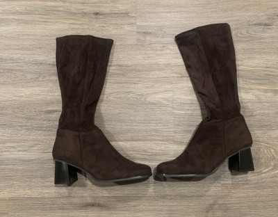 Bass Zip Up Brown Suede Denmark High Boot Women's Size 10 B | eBay