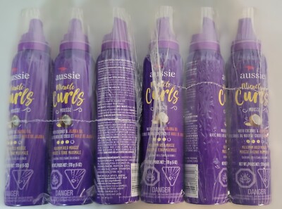 Aussie Miracle Curls Styling Mousse , 6.0 oz Pack 6 - FREE SHIPPING | eBay