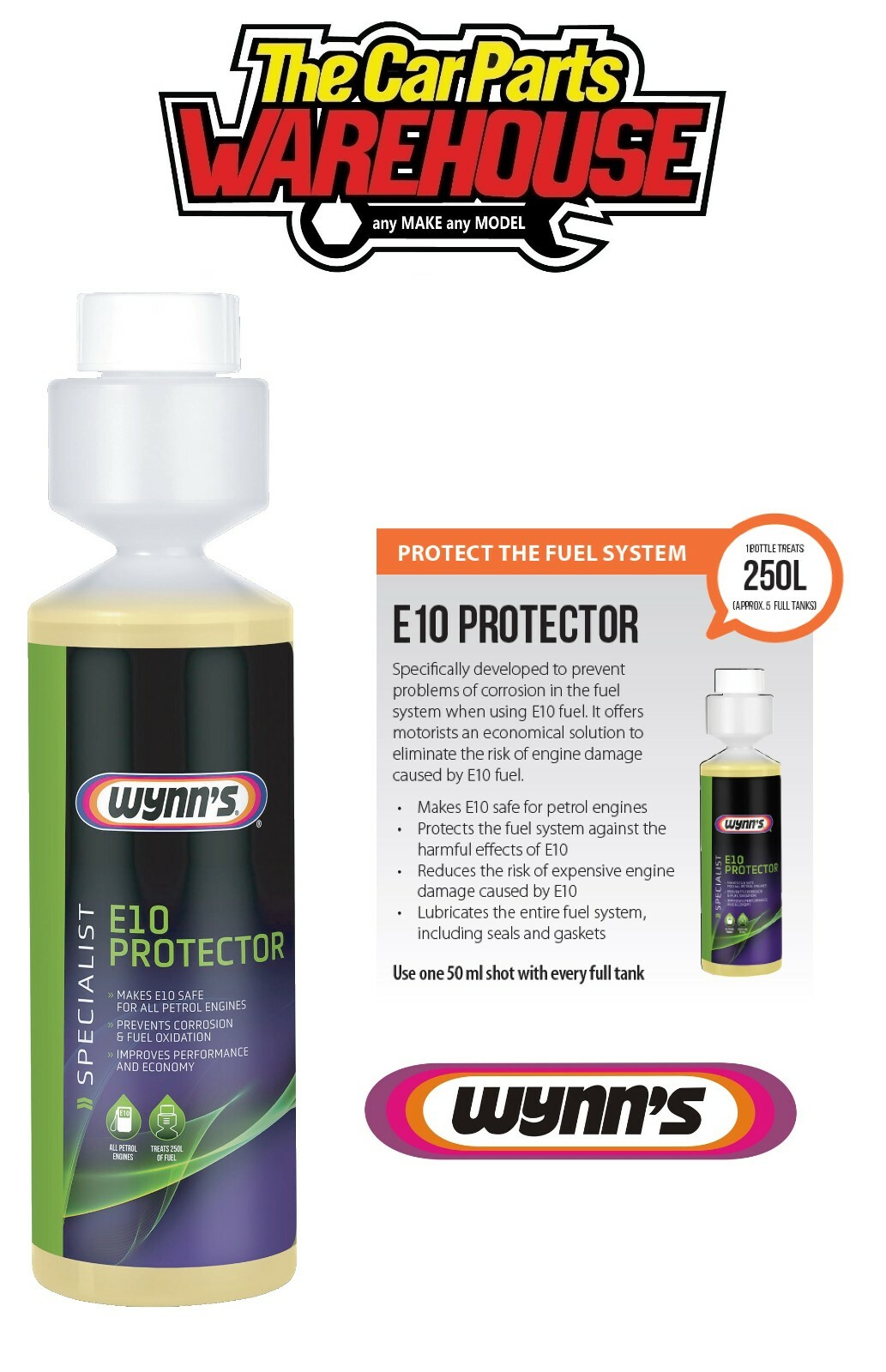 Wynns 38911 E10 Petrol Engine Protector - 250ml for sale online | eBay