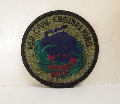 162 Civil Engineering Prime Beef patch patches USA USAF Military NEW | eBay