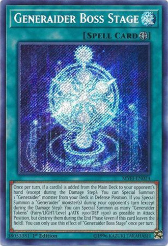 Yu-Gi-Oh Card - MYFI-EN034 - GENERAIDER BOSS STAGE (secret rare holo ...