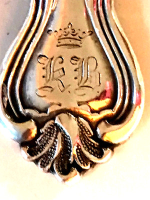 RUSSIAN ROYALTY CROWN KV MONOGRAM SPOON EMPEROR KIRILL ROMANOV SILVER ...