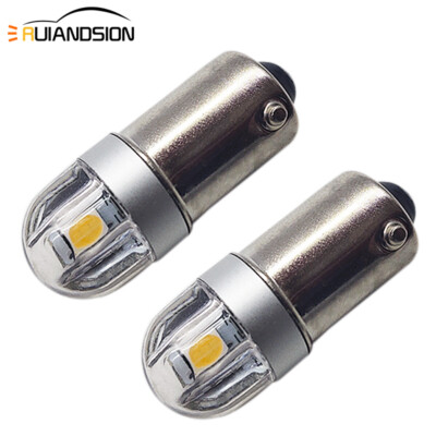 2X Warm White BA9S T4W 3030 2 LED Dash Map Light Indicator Side Parking ...