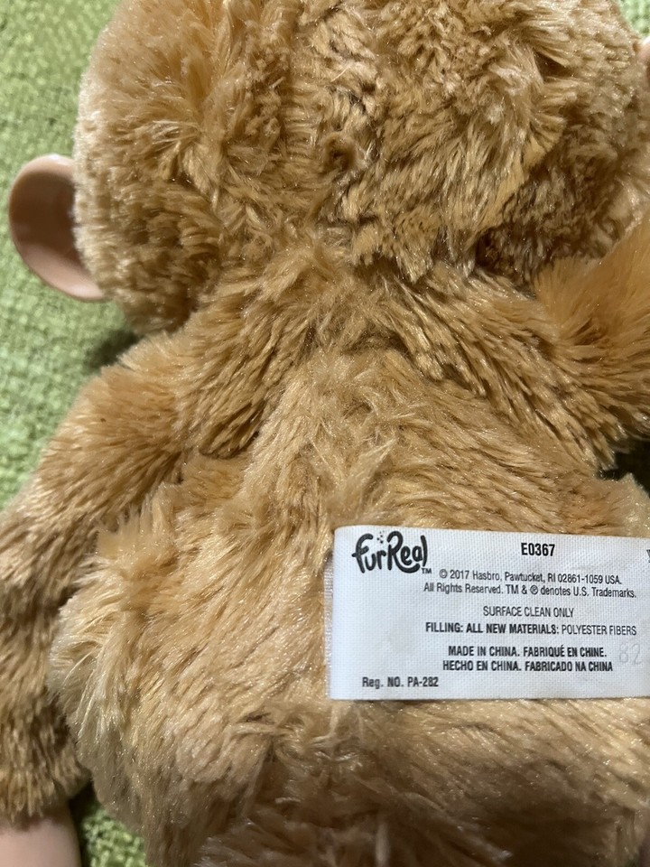 FurReal Interactive Plush "Fur Real" Pet Monkey Toy HASBRO 2017 | eBay