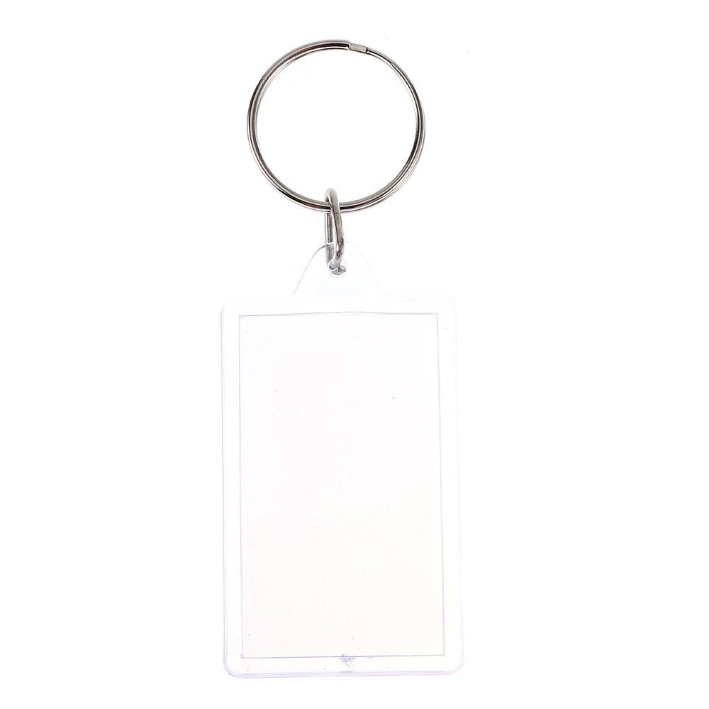 Rectangle Acrylic Photo Frame Keyring Bulk Photo Insert Keychains DIY Crafts | eBay