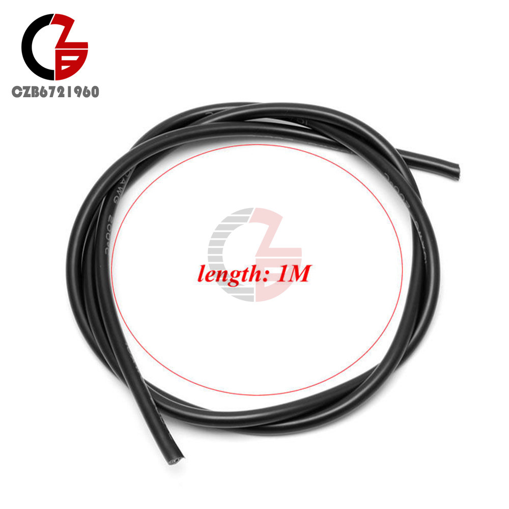 Silicone Wire 10 AWG Silicone Flexible Wire – Black & Red Copper ...