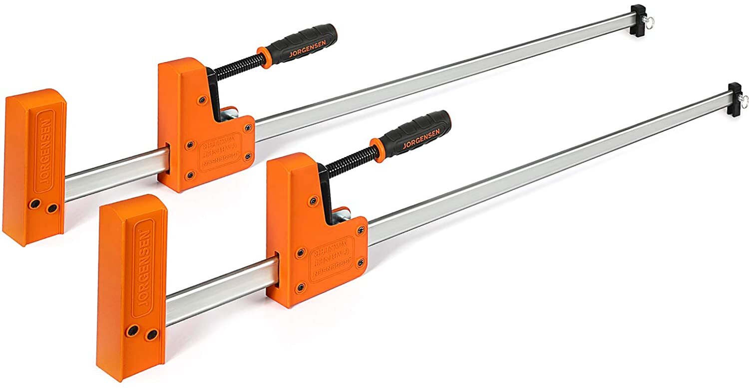 Jorgensen 24''/36''/48'' Bar Clamp 2-pack set 90° Parallel Jaw Clamp ...