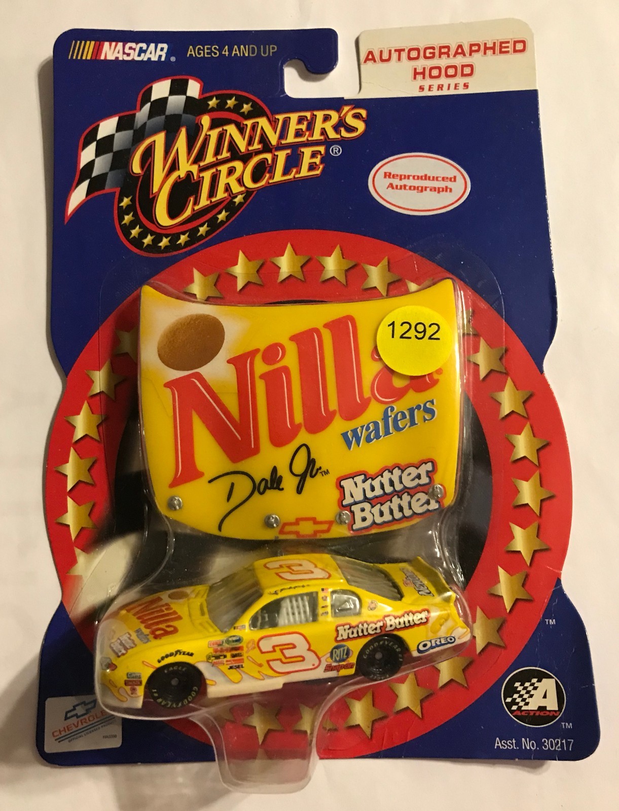 2002 WINNER'S CIRCLE #3 DALE EARNHARDT, JR. "NILLA" WAFERS/NUTTER ...