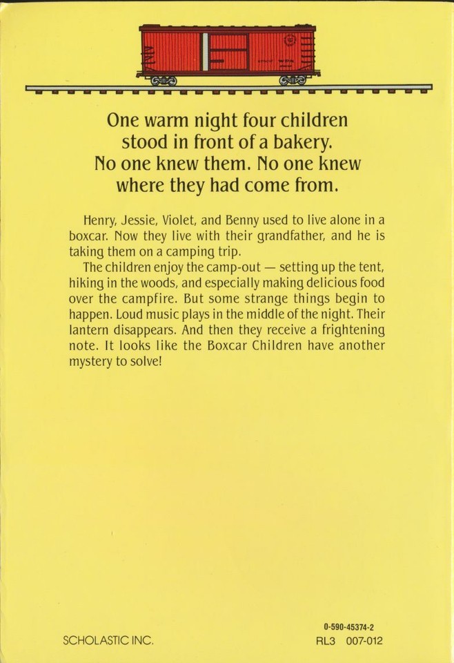 Boxcar Children #27: The Camp-Out Mystery by Gertrude Chandler Warner ...