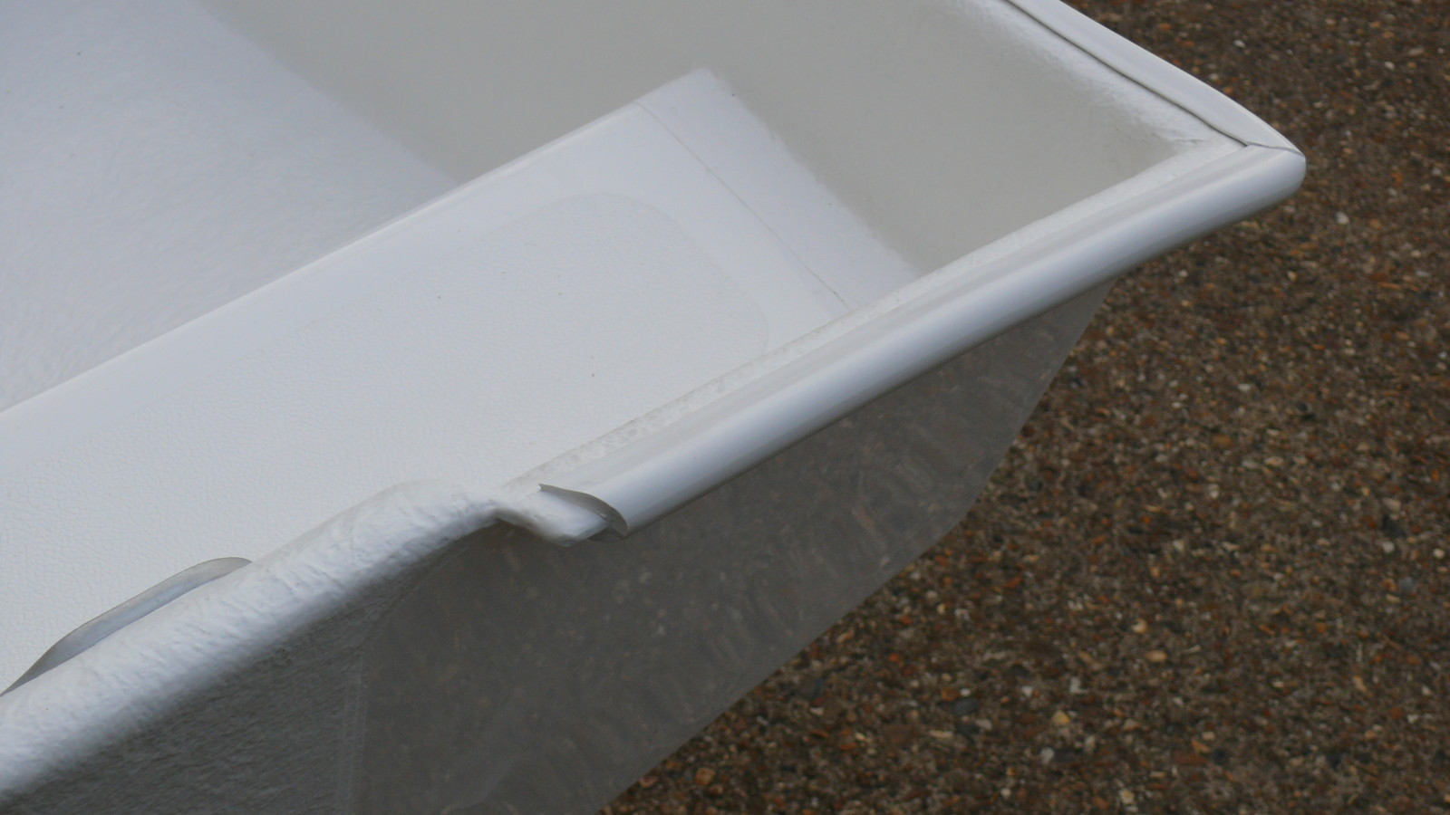 NEW Robust Fibreglass Dinghy Rowing Skiff Boat 2.4 m 7'11" Row Motor ...