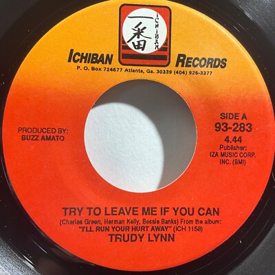 Trudy Lynn, Try To Leave Me If You Can / Working Man, 7" 45rpm Vinyl NM ...