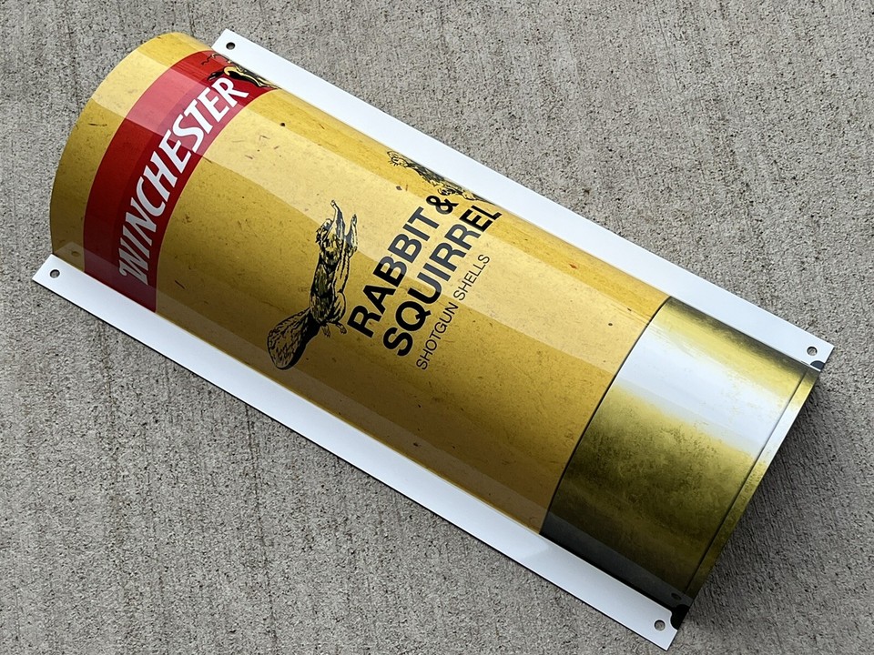 WOW!Curved Winchester Rabbit & Squirrel Shotgun Shells 3D Sign ...