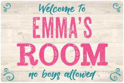 EMMA'S Room Kids Bedroom Sign Personalized Metal Sign 108120089501 | eBay