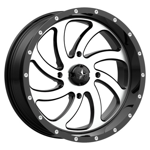 4-New 18" MSA Off-Road M36 Switch Wheels 18x7 4x137 0 Black Machined ...
