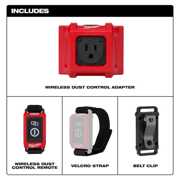 Milwaukee Tool 0950-20 Wireless Dust Control Adapter & Remote Kit | eBay