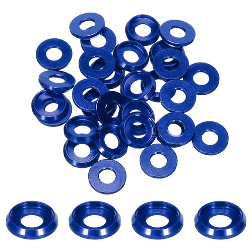 M5 Cone Cup Countersunk Washers,Hole Dia 5mm/0.2" Aluminum 30PCS(Deep ...