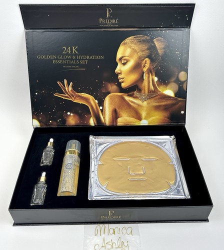 New Predire Paris 24K Golden Glow & Hydration Skincare Set Serum ...