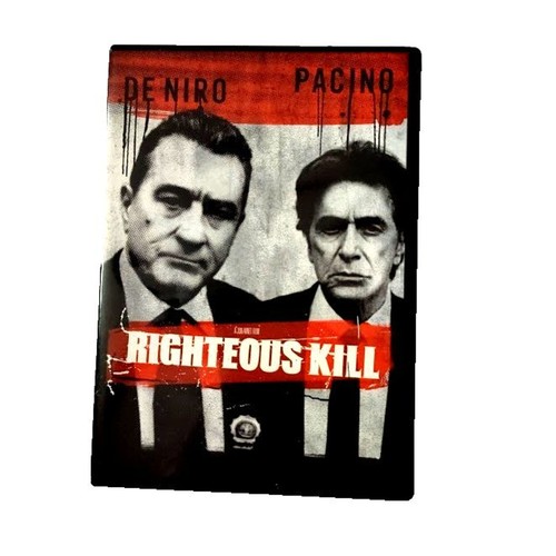 Righteous Kill DVD 2008 Movie R Robert DeNiro Al Pacino Psychological ...