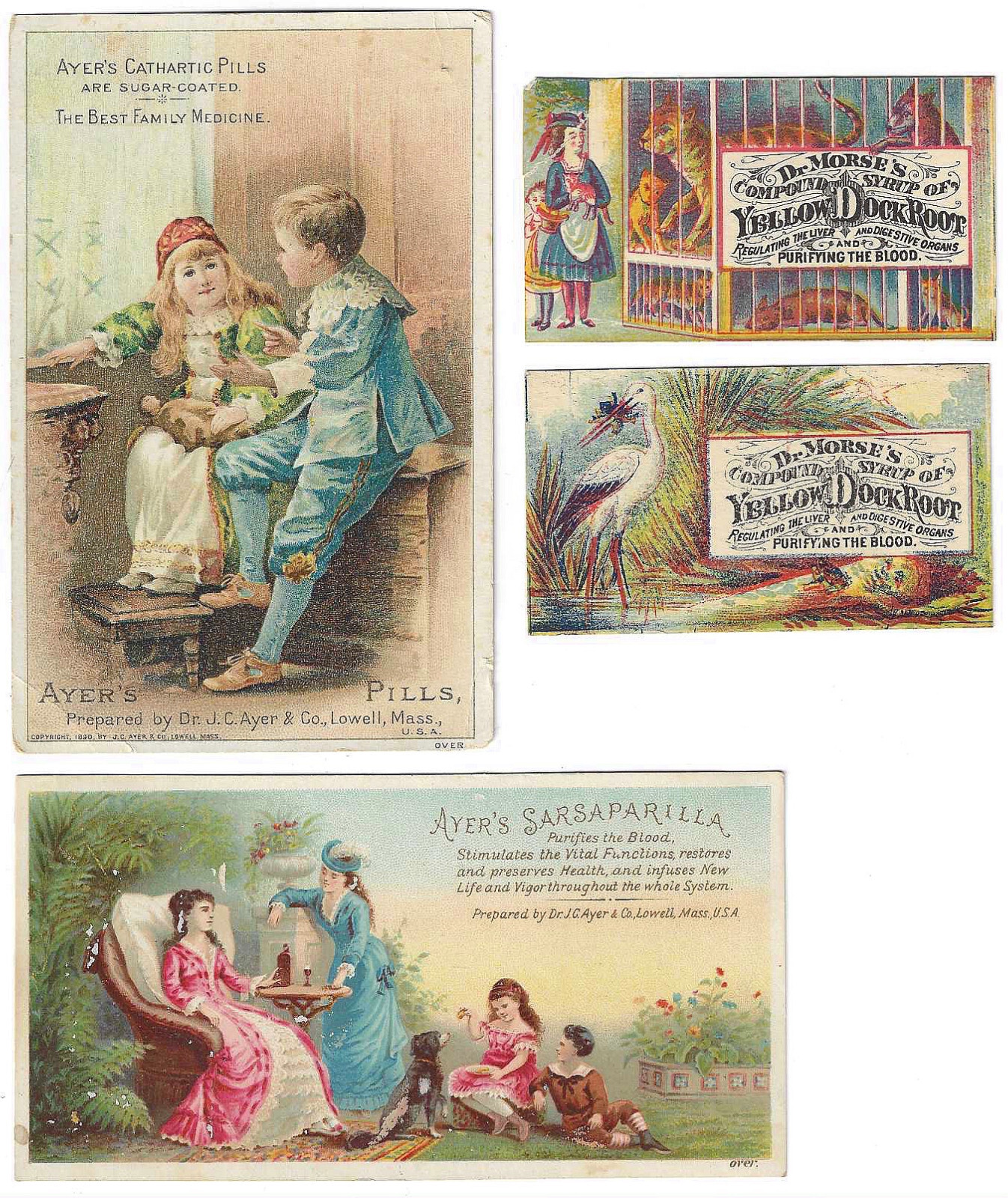 Ayer's Cathartic Pills And Sarsaparilla, Dr. Morse's Yellow Dock Root ...
