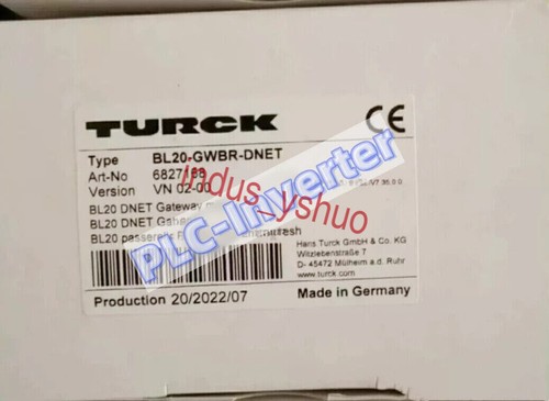 TURCK BL20-GWBR-DNET Input/output system gateway 6827168 FedEx or DHL ...